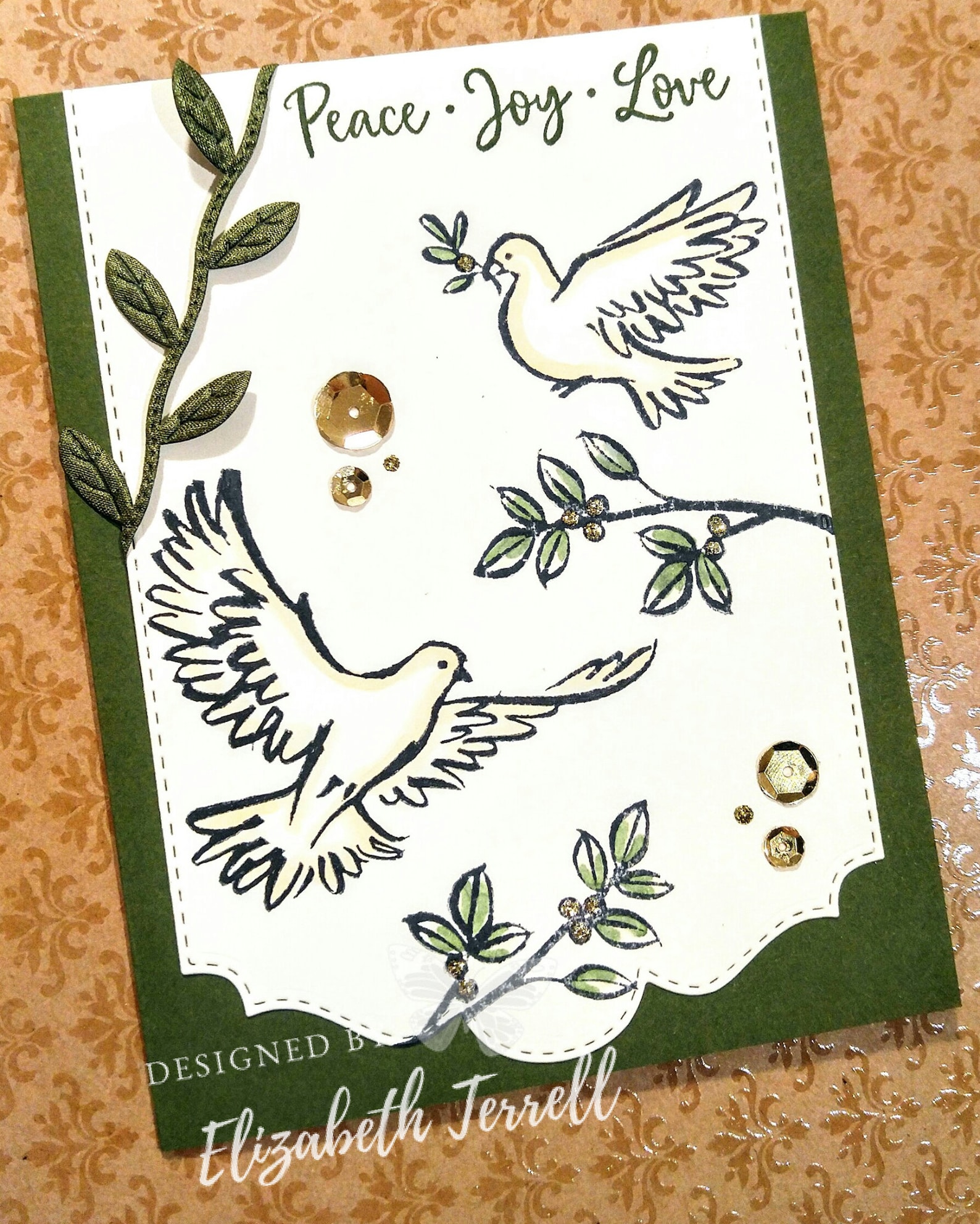 4 Stampin up Card Kit Dove of Hope Christmas Peace Holiday Very Vanilla ...