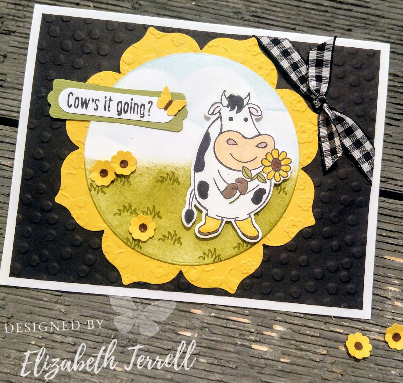 4 Stampin' up Over the Moon Hello Cow's It Going Cows Card Kits Thank ...