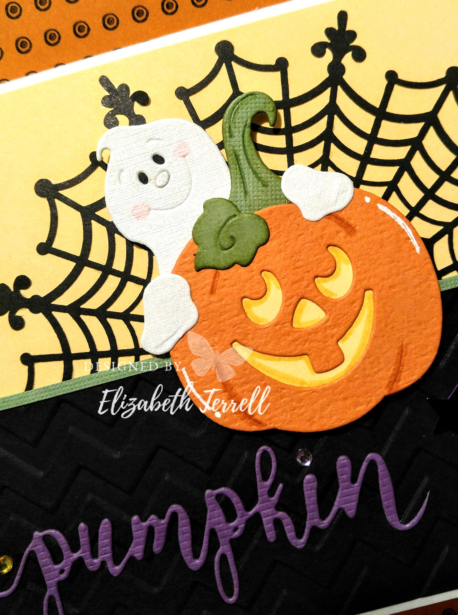 3 HALLOWEEN Stampin up Card Kit Cute Cutest Ghost Pumpkin Spider Web ...