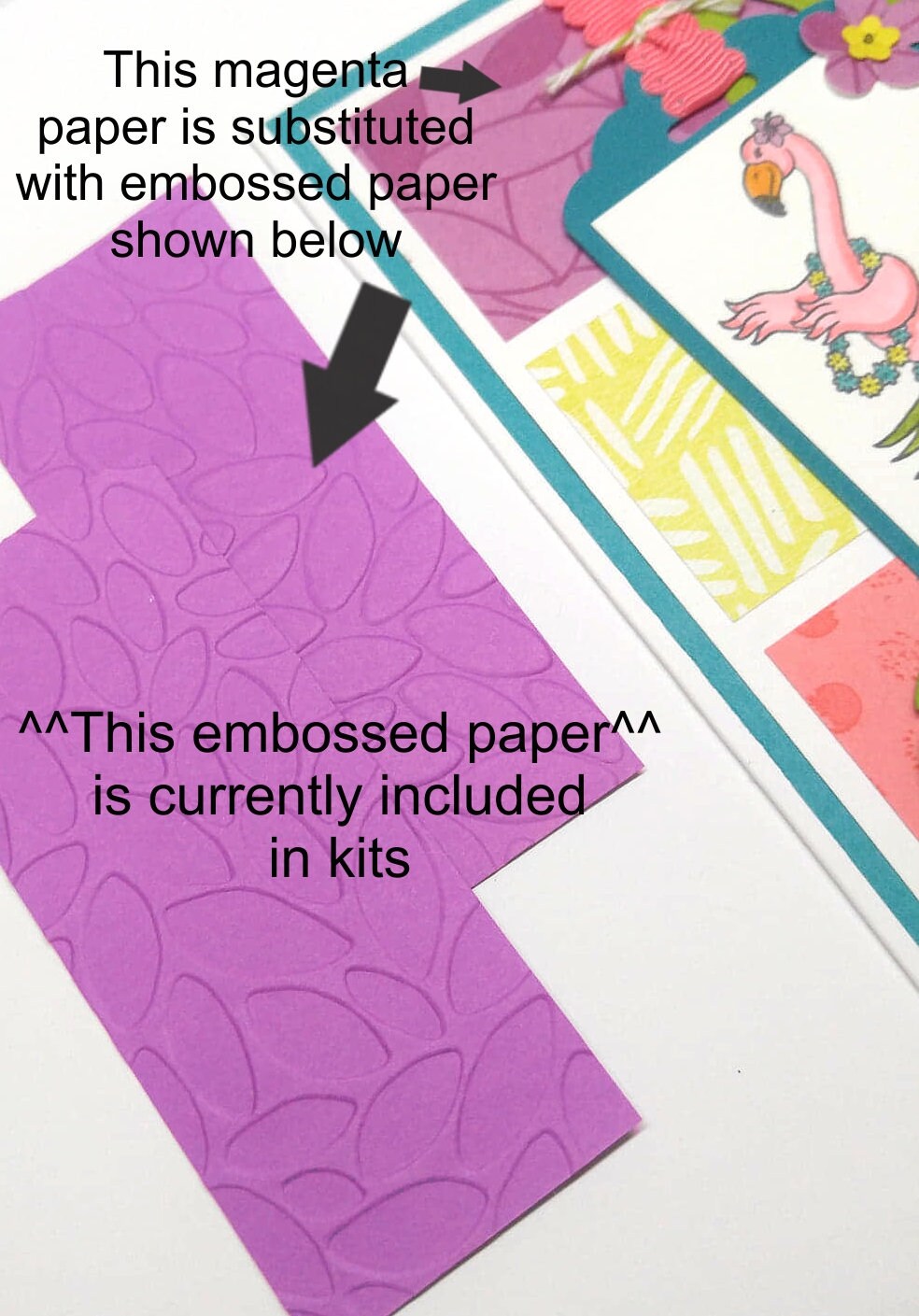 Stampin' up Tickled Pink Flamingo Card Kit Hawaii Hula | Etsy