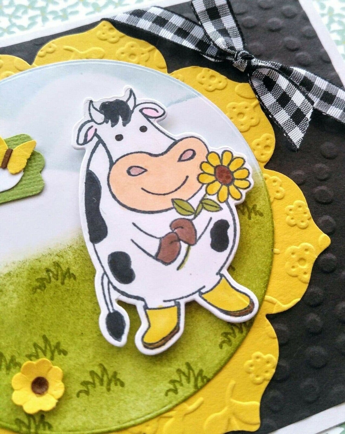 4 Stampin' up Over the Moon Hello Cow's It Going Cows Card Kits Thank ...