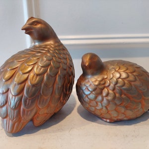 Pair of Ceramic Partridge Decor - Set of 2 - Etsy