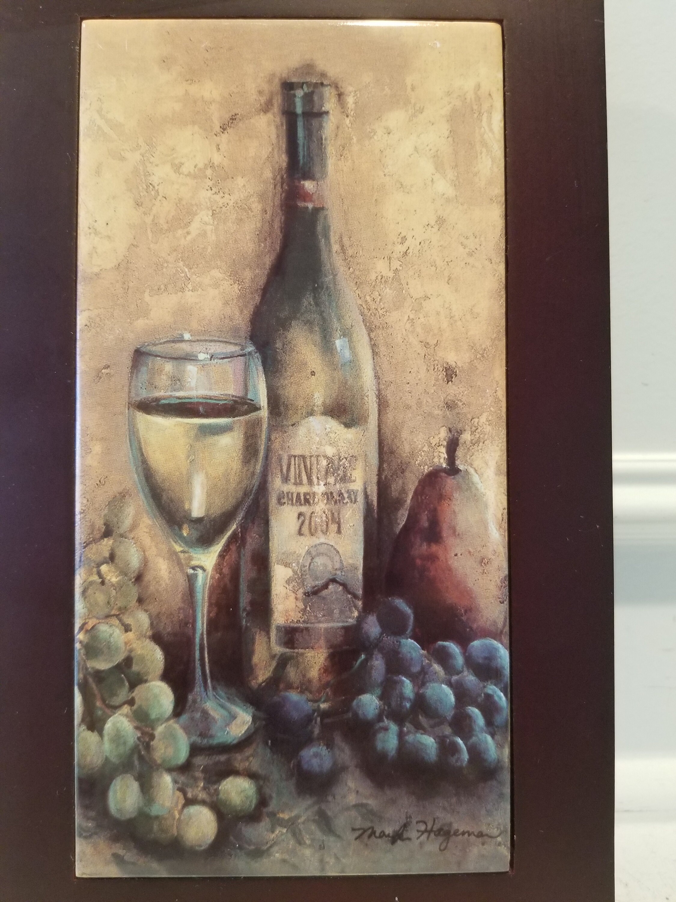 Mark Hageman Artist - Vintage Vineyard - Ceramic Tile - High Level of ...