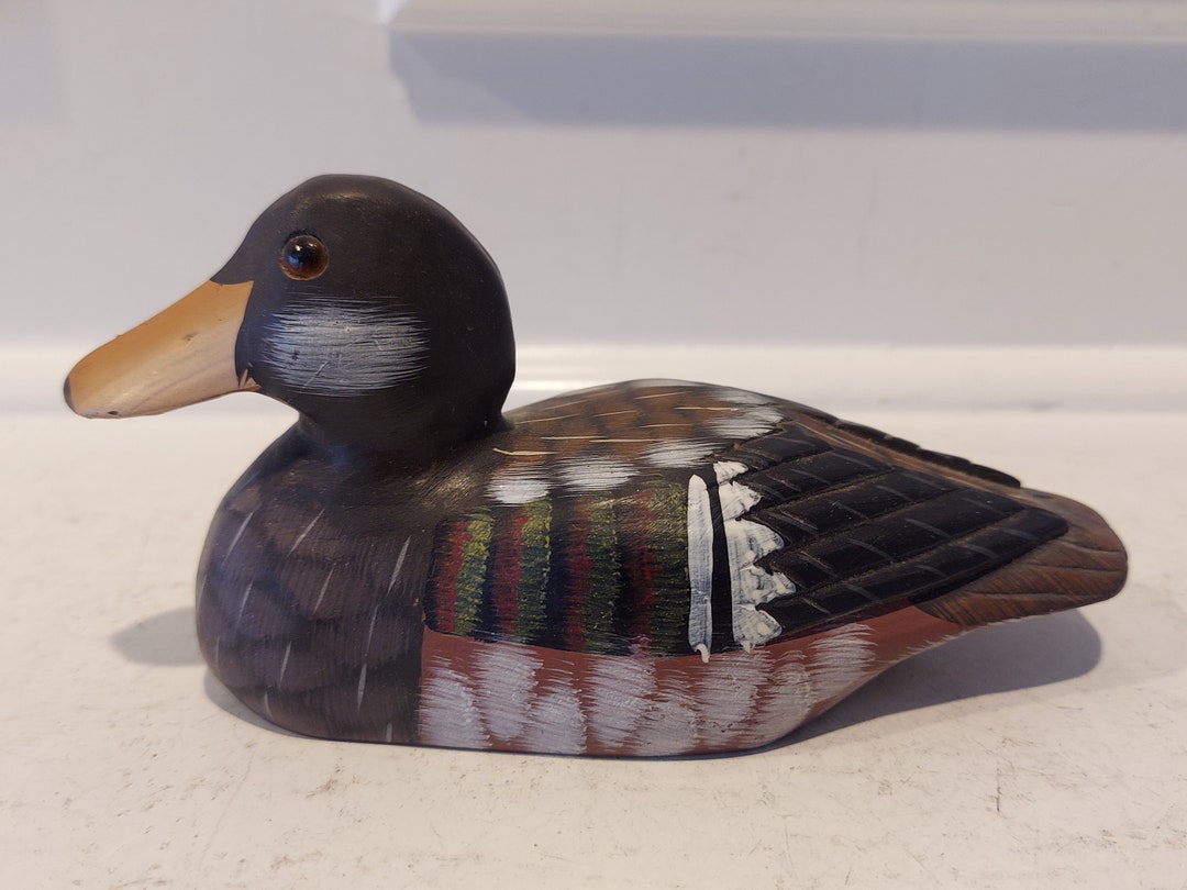 Collectible Stone Duck - Hand Painted Duck - High Level of Details - Etsy