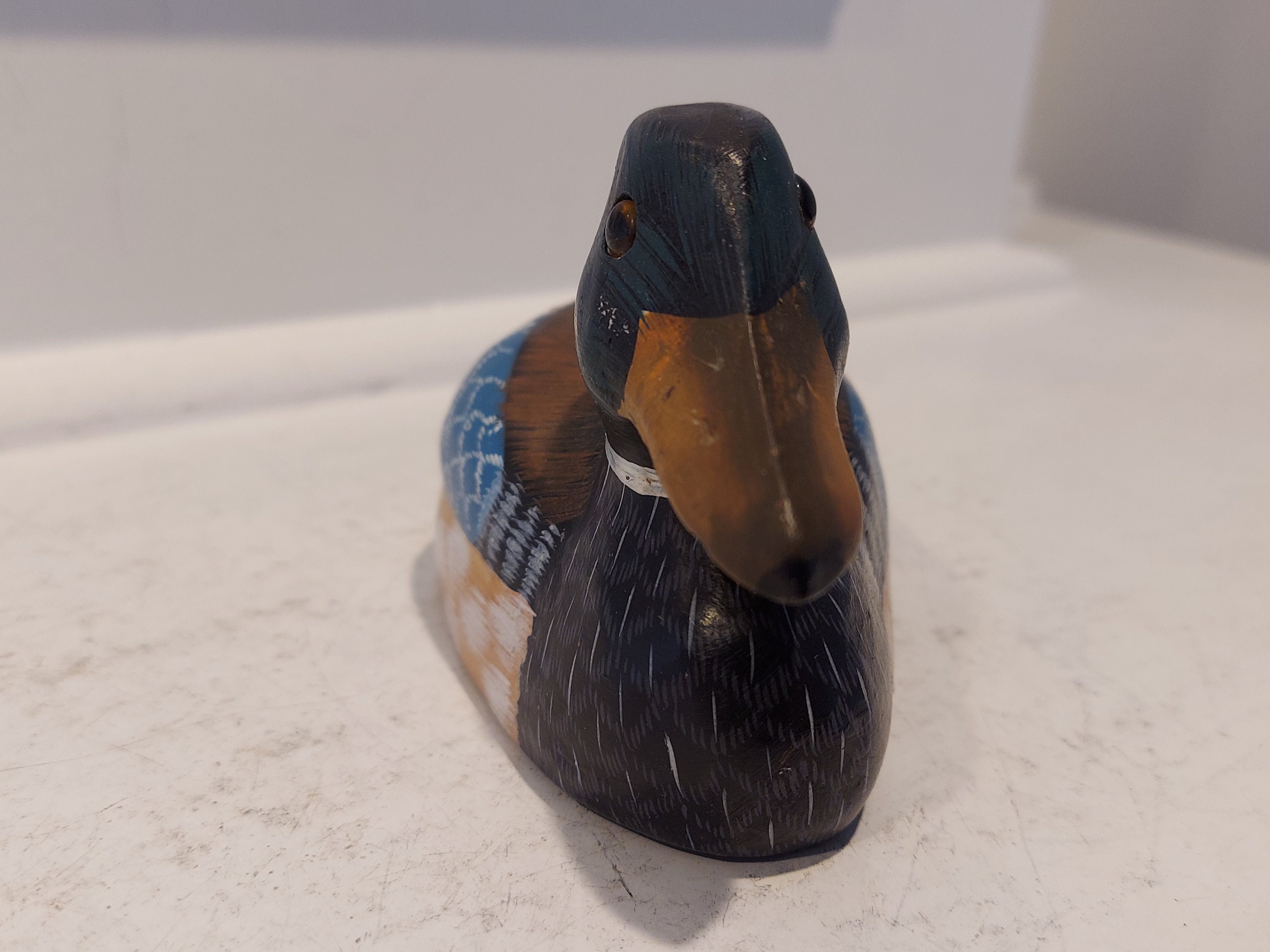 Collectible Stone Duck - Hand Painted Duck - High Level of Details - Etsy