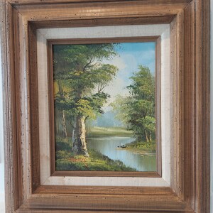 Original Irene Cafieri Oil on Board Framed Landscape Painting - Signed ...