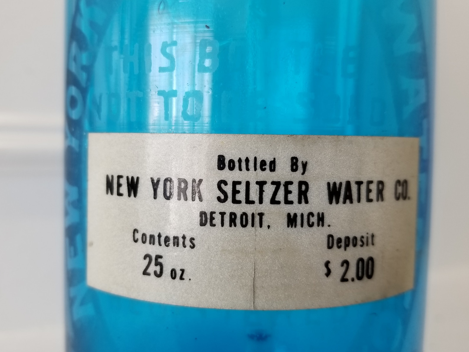 New York Seltzer Water Co Seltzer Bottle Bottle Made in Austria - Etsy