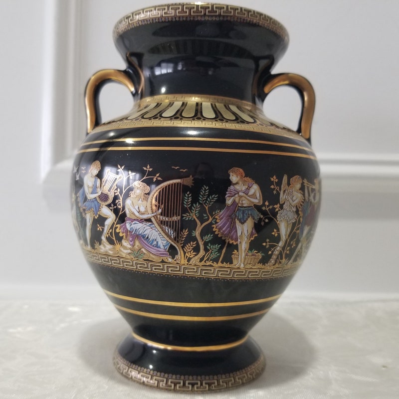 Hand Made in Greece 24k Gold Vase - Etsy