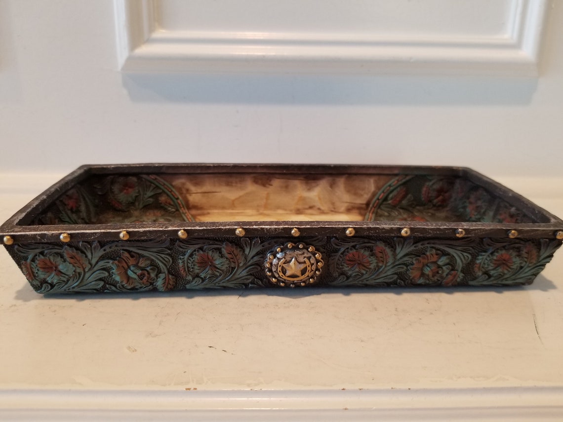 Collectible Carved Stone Tray Beautiful Decorated Tray | Etsy