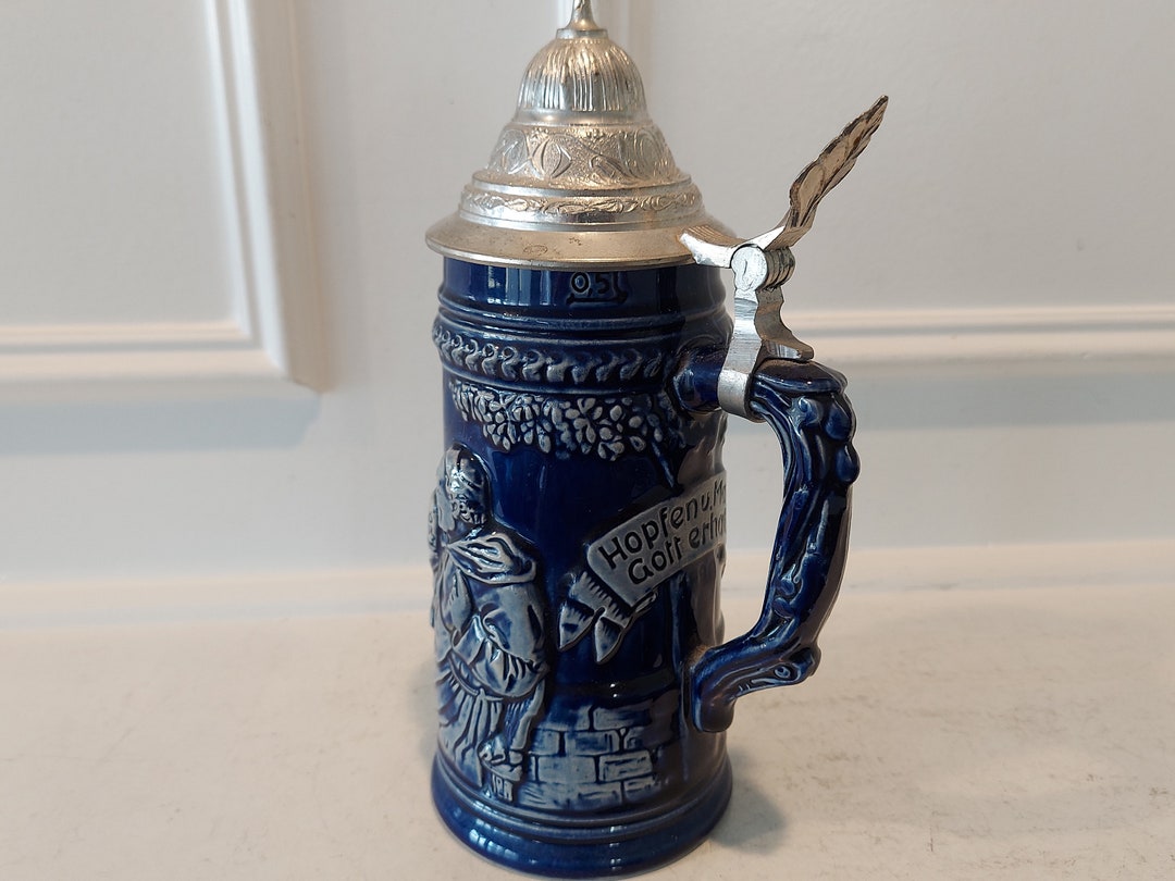 German Handpainted Ceramic Stein - Collectible Stein - Made in West ...