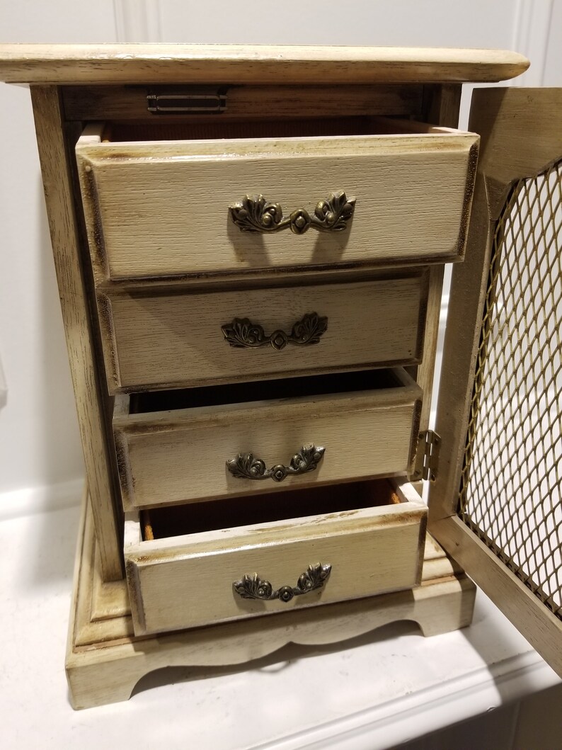 Victorian Music Box Victorian Wood and Gold Accents Jewelry - Etsy