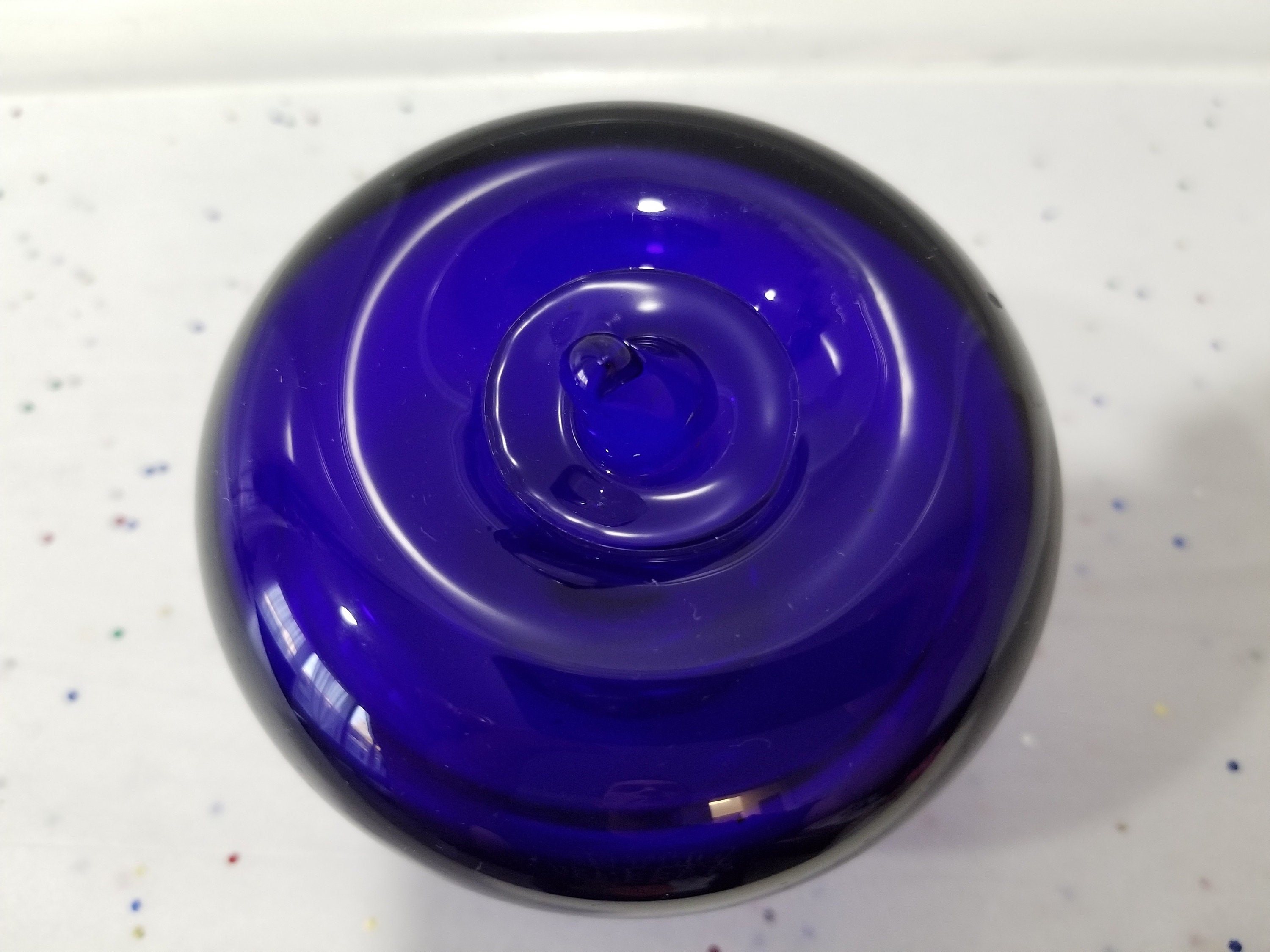 Art Glass Paperweight With Unique Inserts - Art in Glass - Collectible ...
