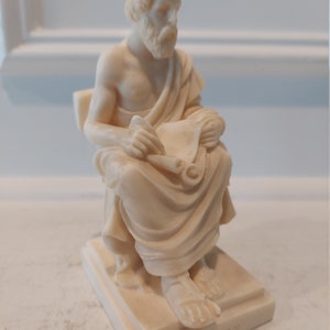 Italian Ivory Stone Statue 5 Inches High - "platon" Sculpture by G ...
