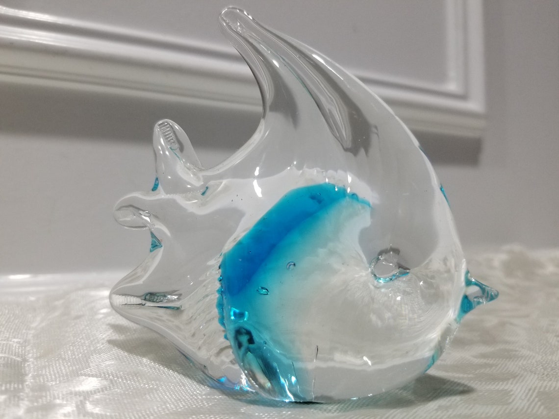 Murano Venetian Style Art Glass Fish Figurine - Italy - Etsy