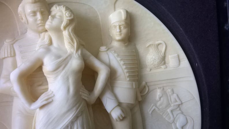 Carmen Opera by Bizet Ivory Alabaster Plate by Gino Ruggeri - Etsy