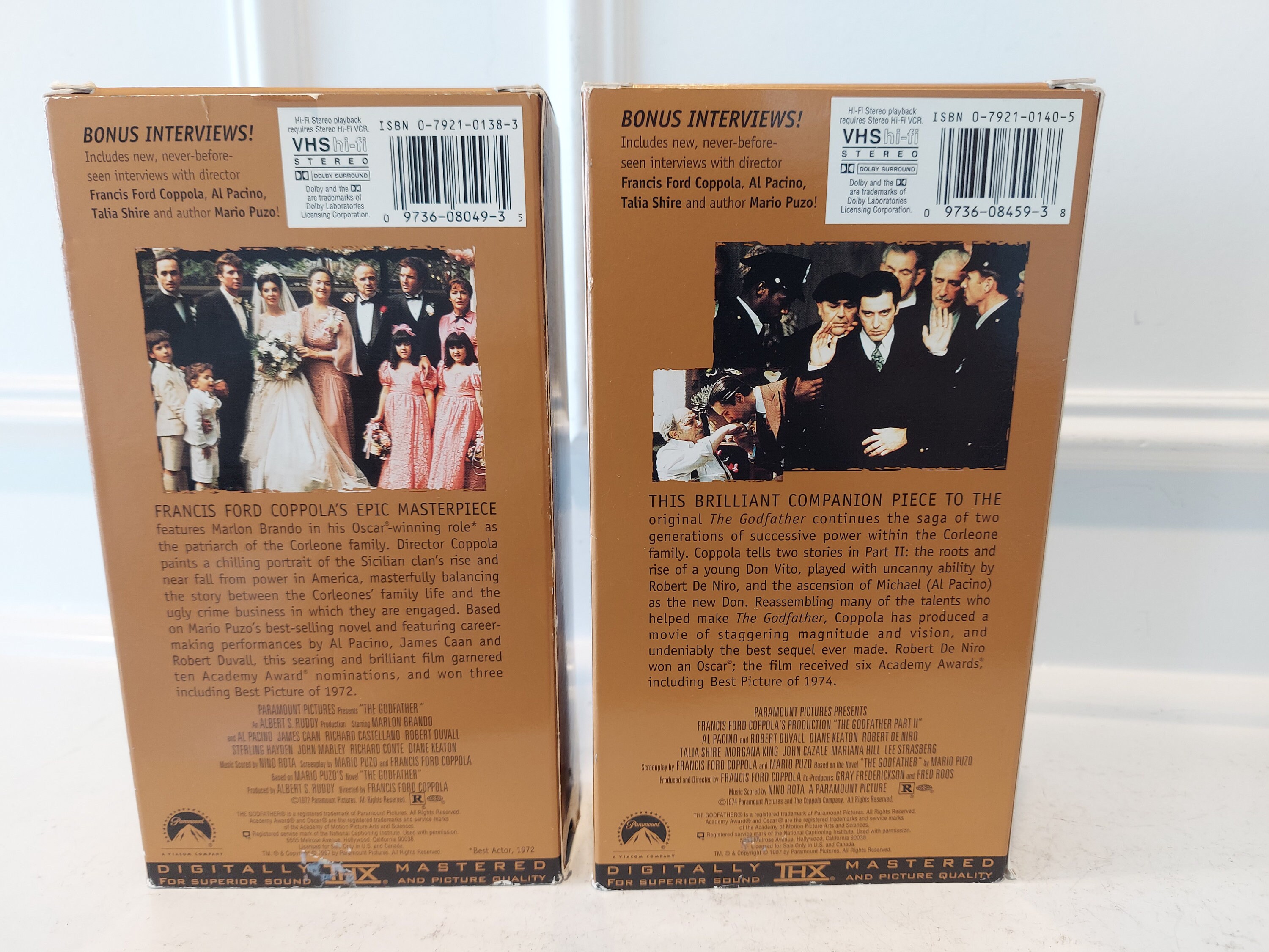 The Godfather Part 1 & 2 VHS 4 Tapes Original 1972 and - Etsy