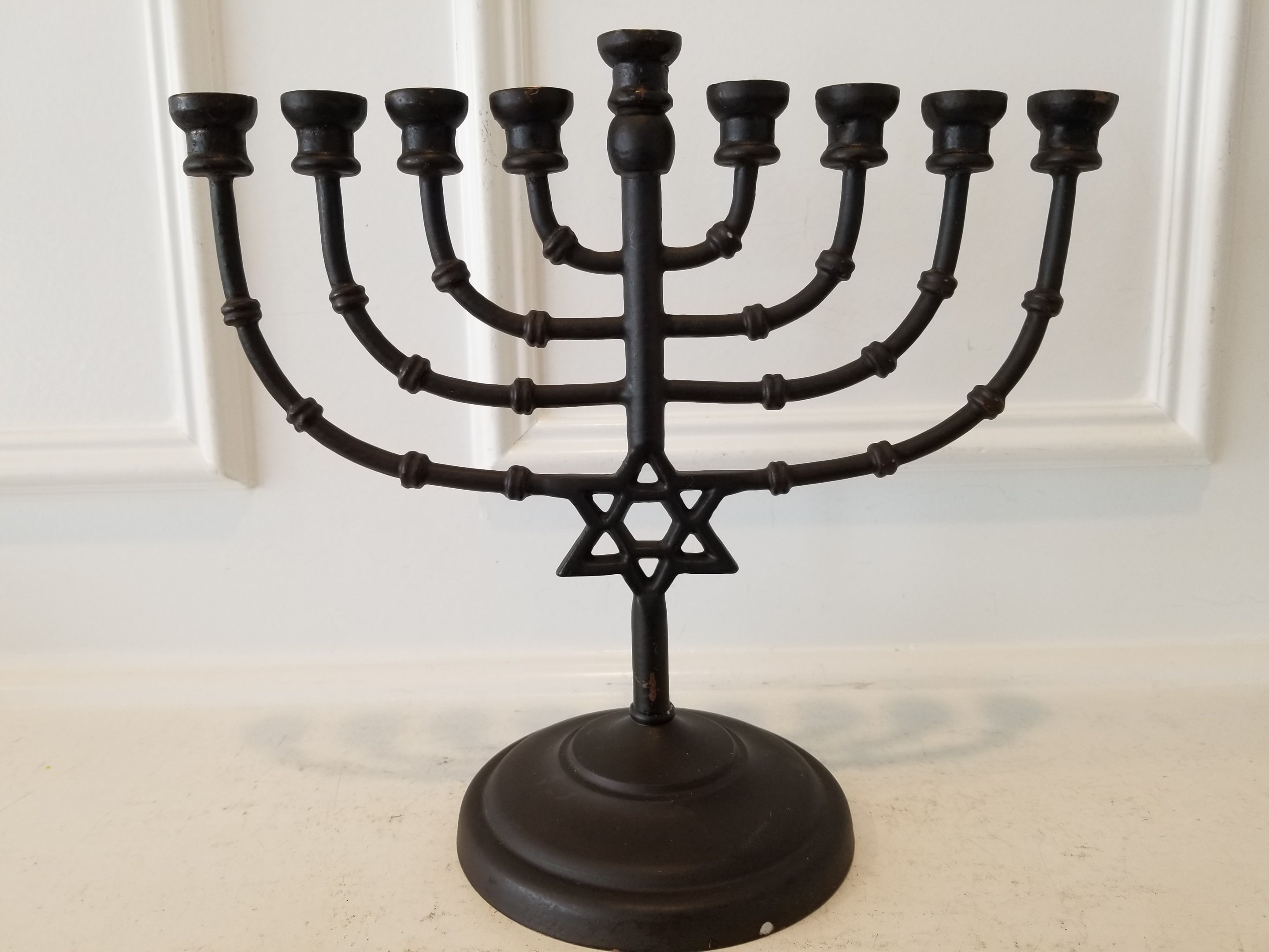 Original Jewish 9 Candle Menorah Jewish Candle Holder Hand - Etsy