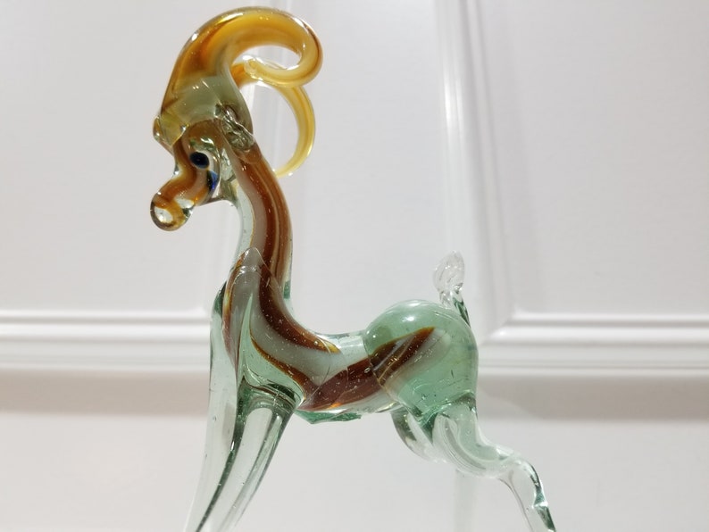 Murano Venetian Art Glass Ram Figurine Italy - Etsy