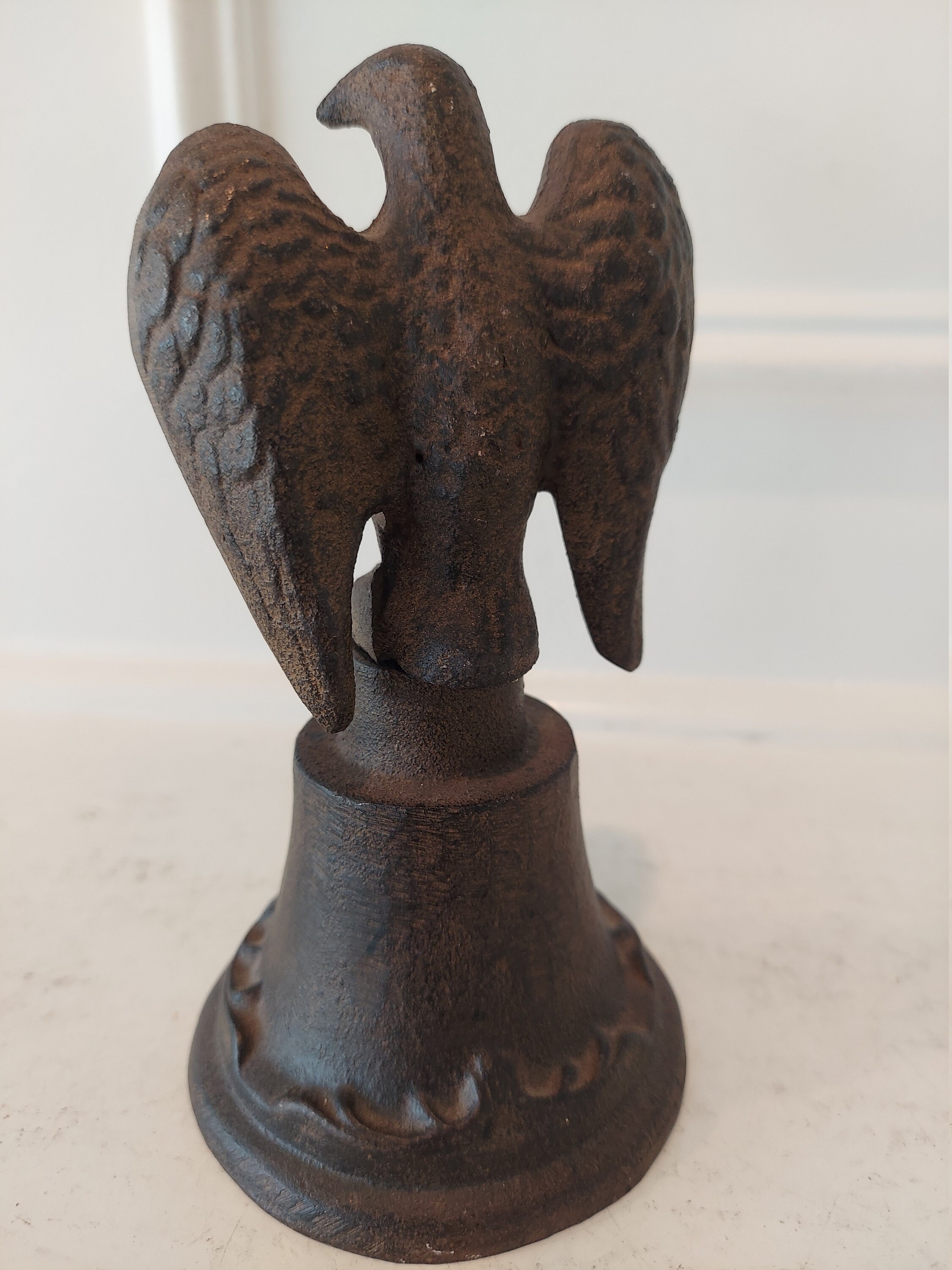Vintage Cast Iron Bell With American Eagle Decor Hand Made - Etsy