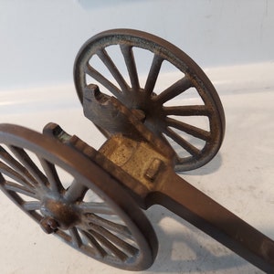 Cast Iron Cannon - Moving Wheels - Adjustable Mini Cannon - Collectible ...