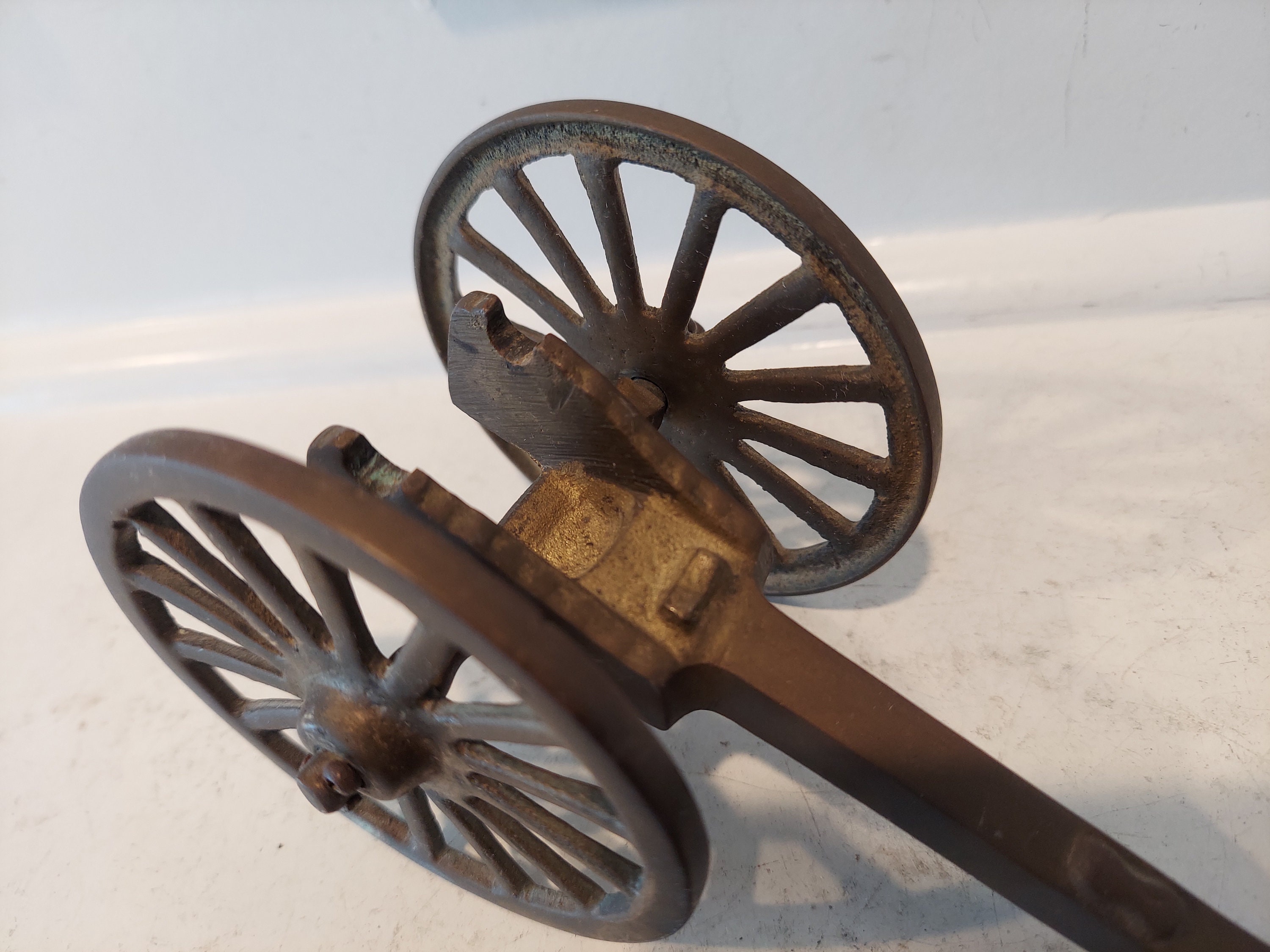 Cast Iron Cannon - Moving Wheels - Adjustable Mini Cannon - Collectible ...
