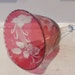 Red Crystal Bell Genuine Hand Made Crystal Bell Signed by Artist King ...