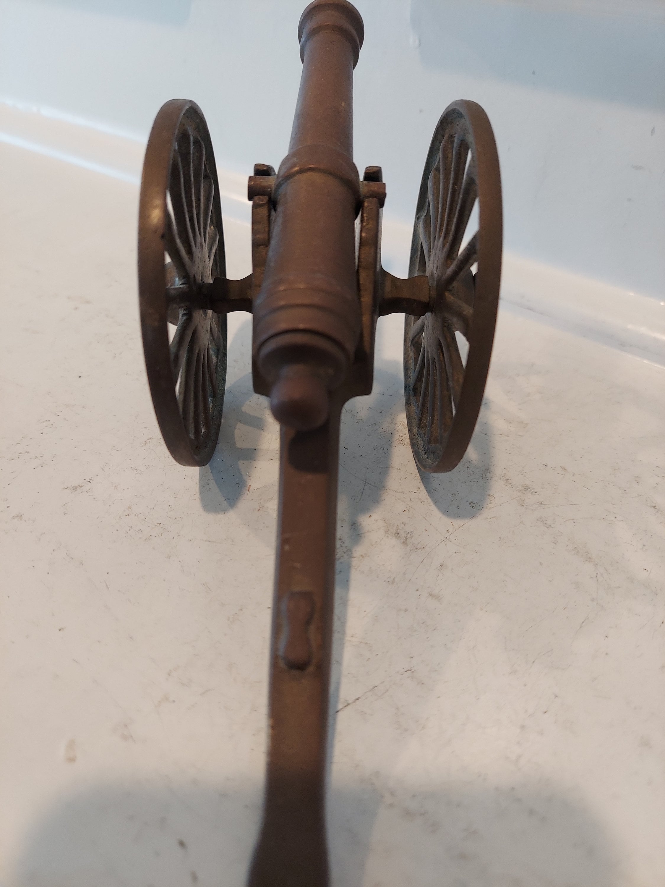 Cast Iron Cannon - Moving Wheels - Adjustable Mini Cannon - Collectible ...