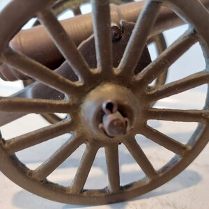 Cast Iron Cannon - Moving Wheels - Adjustable Mini Cannon - Collectible ...