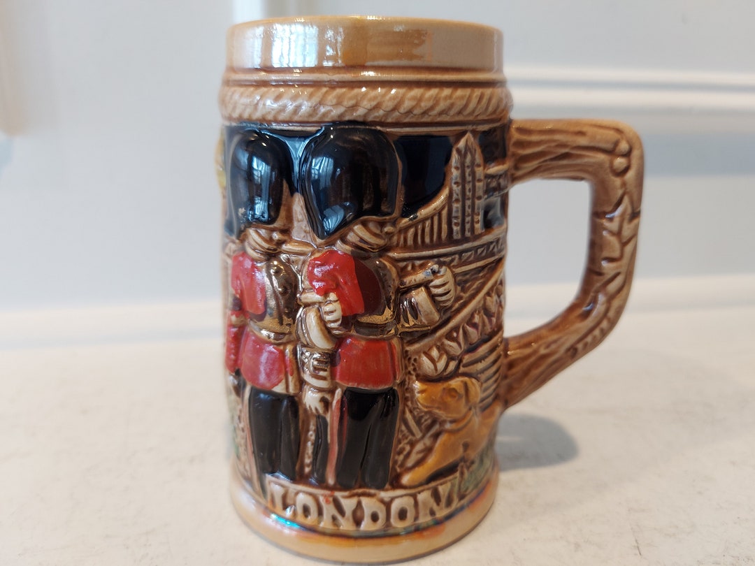 English Ceramic Stein - Hand Painted London Ceramic Stein - Etsy