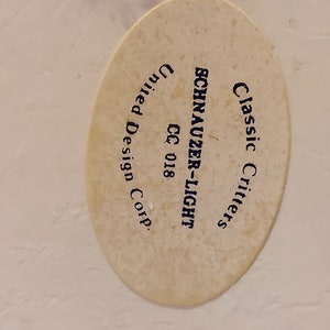 Classic Critters - Dog Figurine - Schnauzer-light - High Level of ...