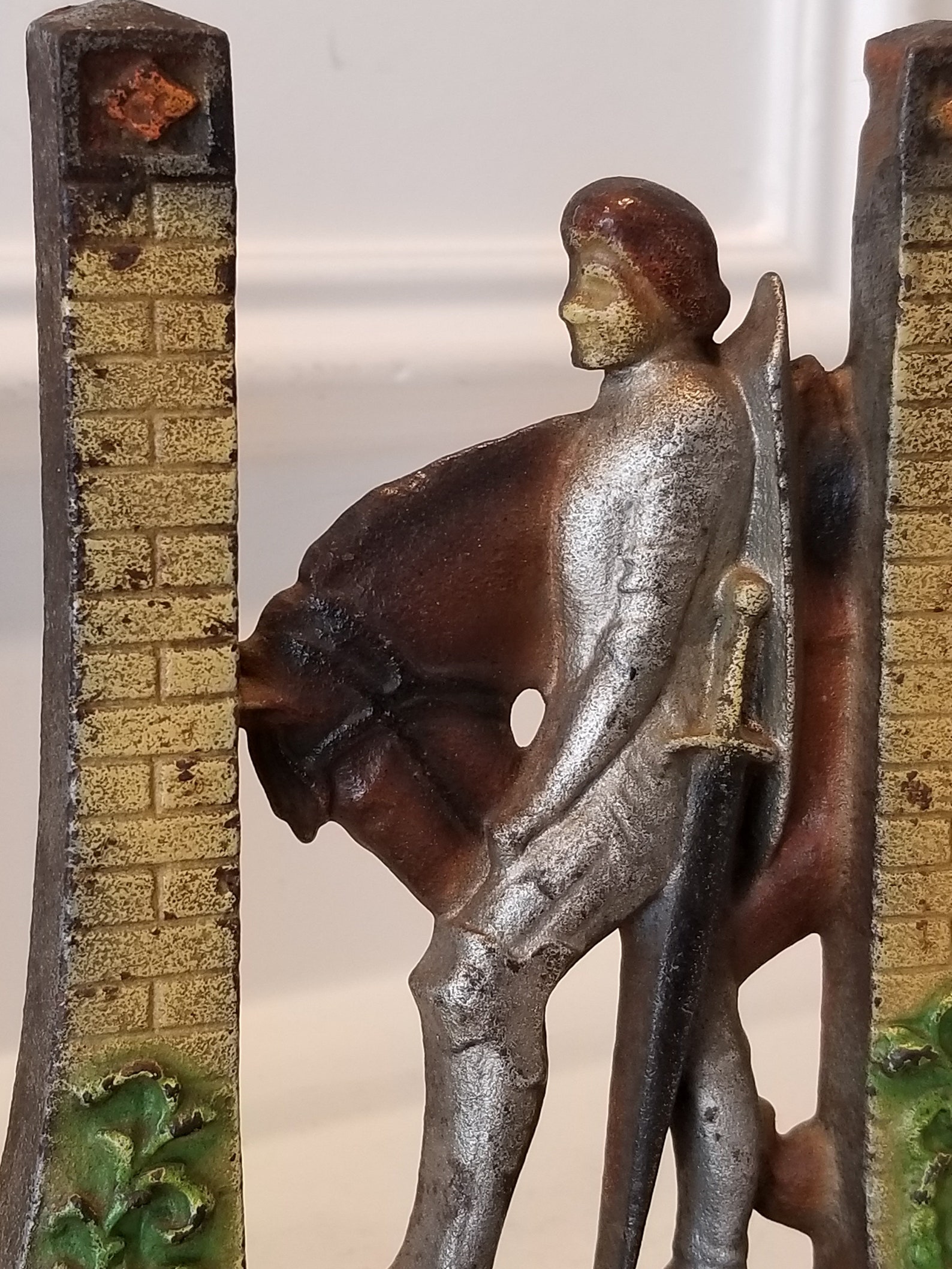 Medieval Style Cast Iron Bookends Sir Galahad Art Bookends - Etsy