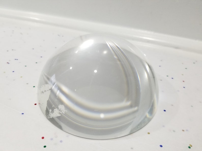 Art Glass Paperweight With Unique Inserts - Art in Glass - Collectible ...