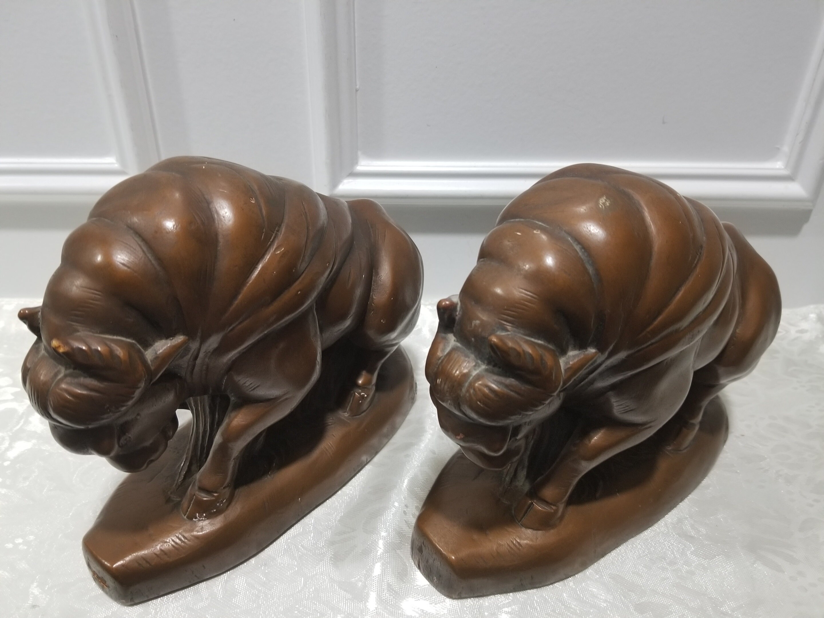 Buffalo Bookends Sculptures Buffalo Figurines | Etsy