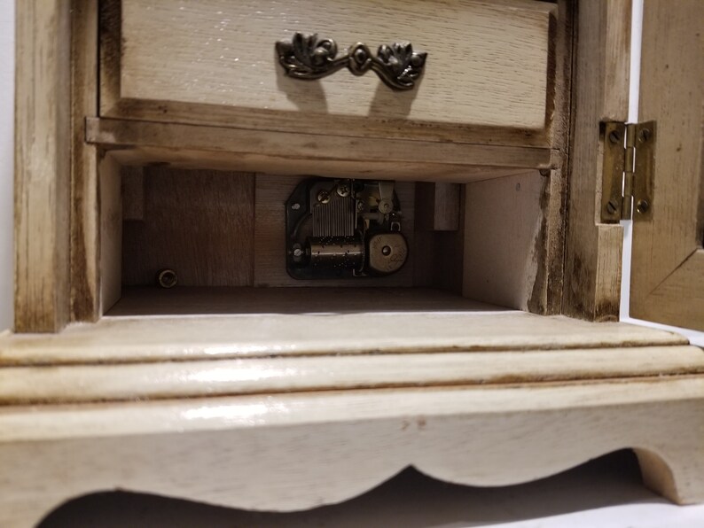 Victorian Music Box Victorian Wood and Gold Accents Jewelry | Etsy