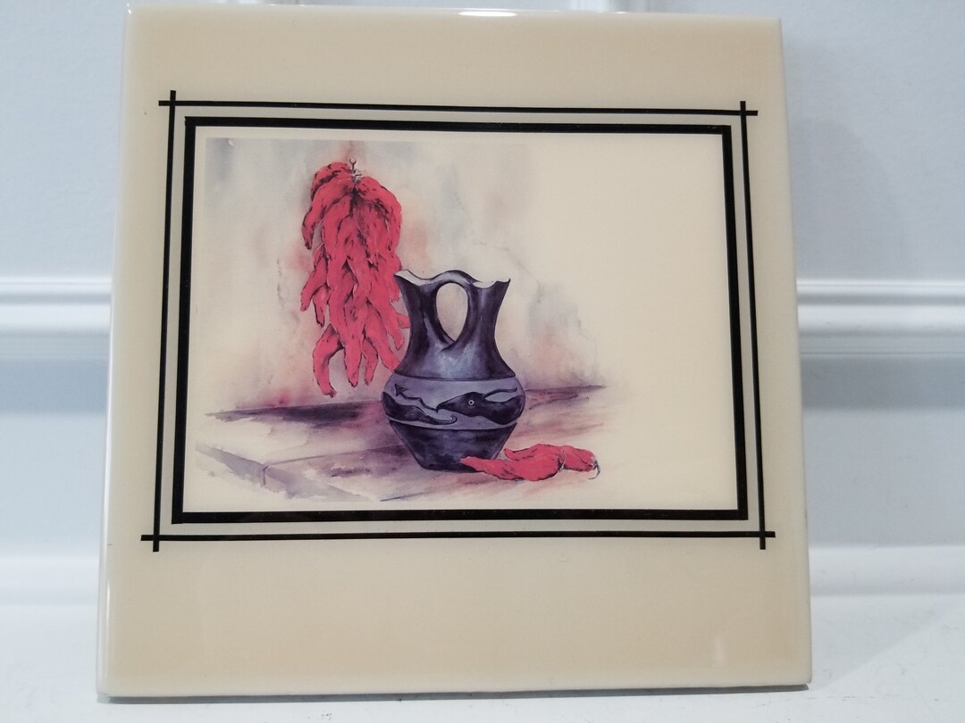 Collectible Ceramic Tile - Made by Artist Kit Ritter - Made in Israel ...
