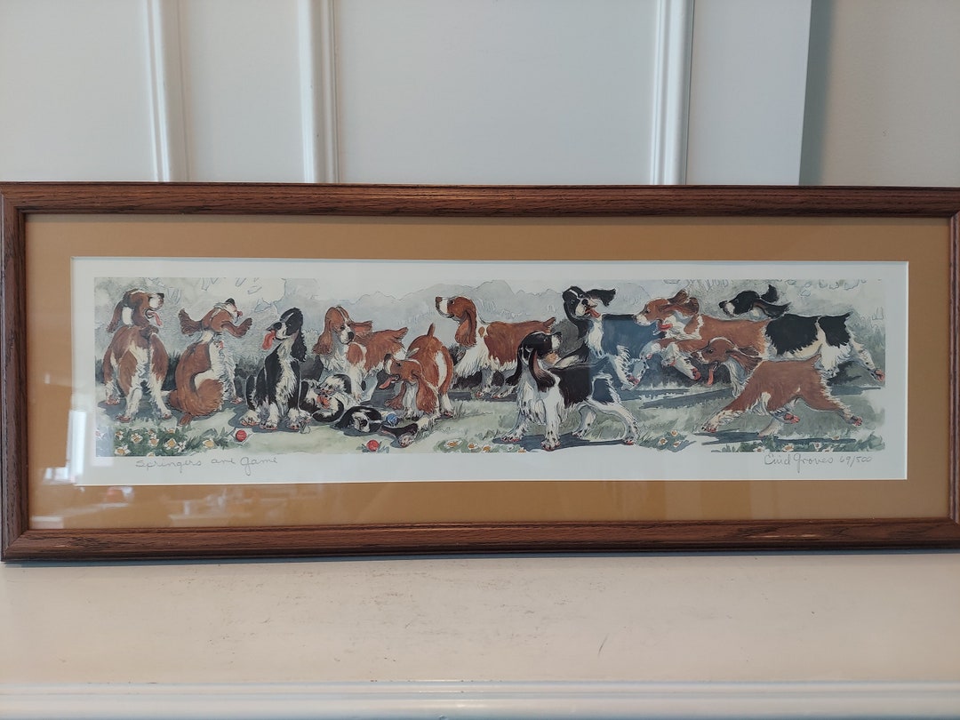 Enid Groves Springers 28 3/4 Long Original Hand Colored Limited Edition ...