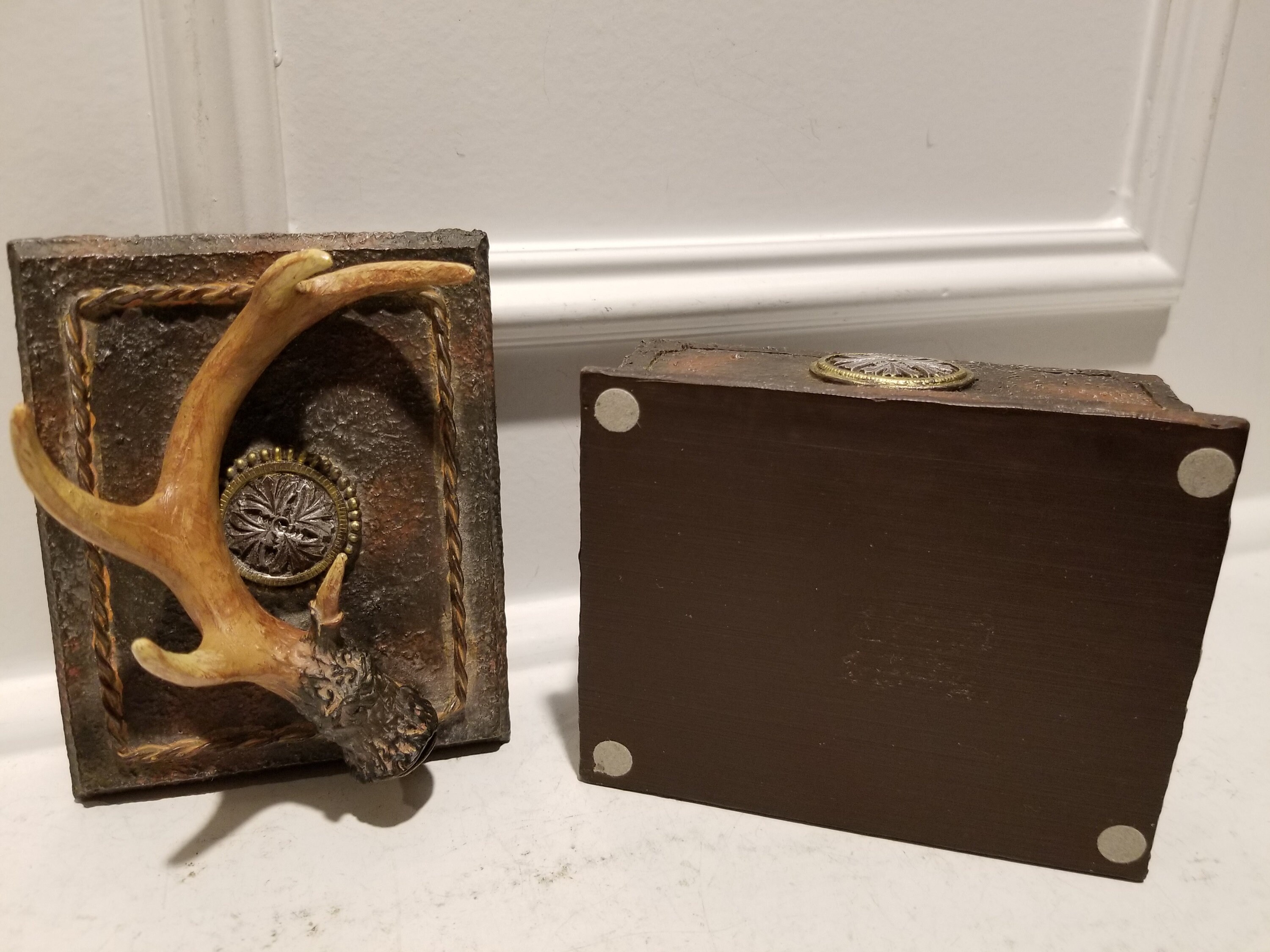 Antler Decor Ceramic Jewelry Box Antler Ceramic Box High | Etsy