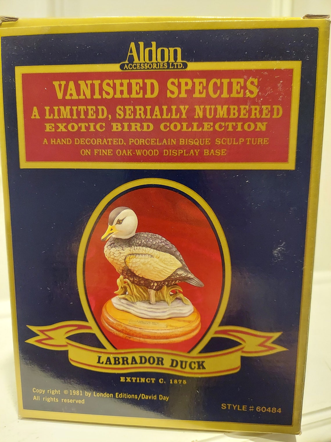 Vanished Species Porcelain Labrador Duck Limited Serially - Etsy