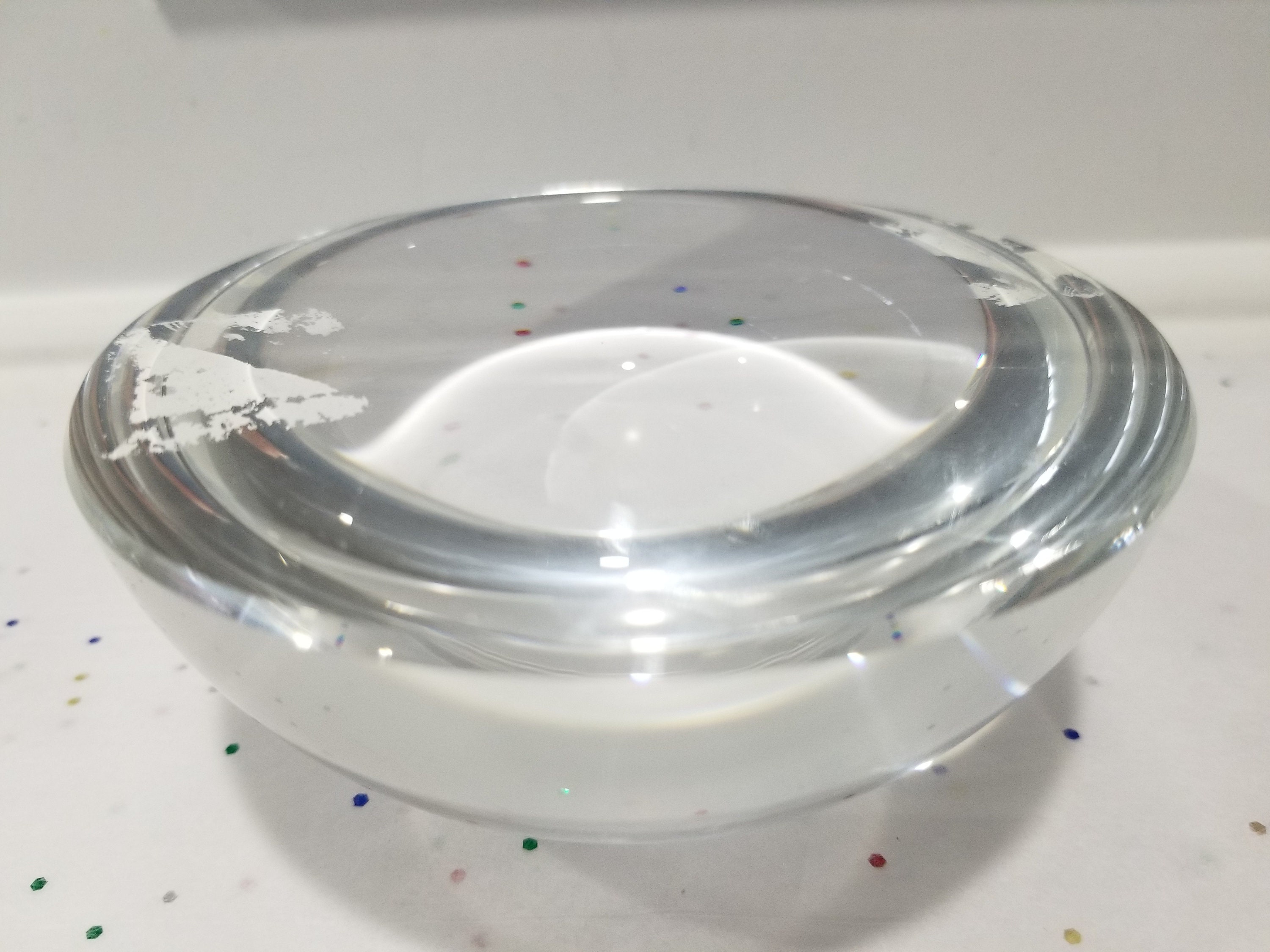 Art Glass Paperweight With Unique Inserts - Art in Glass - Collectible ...