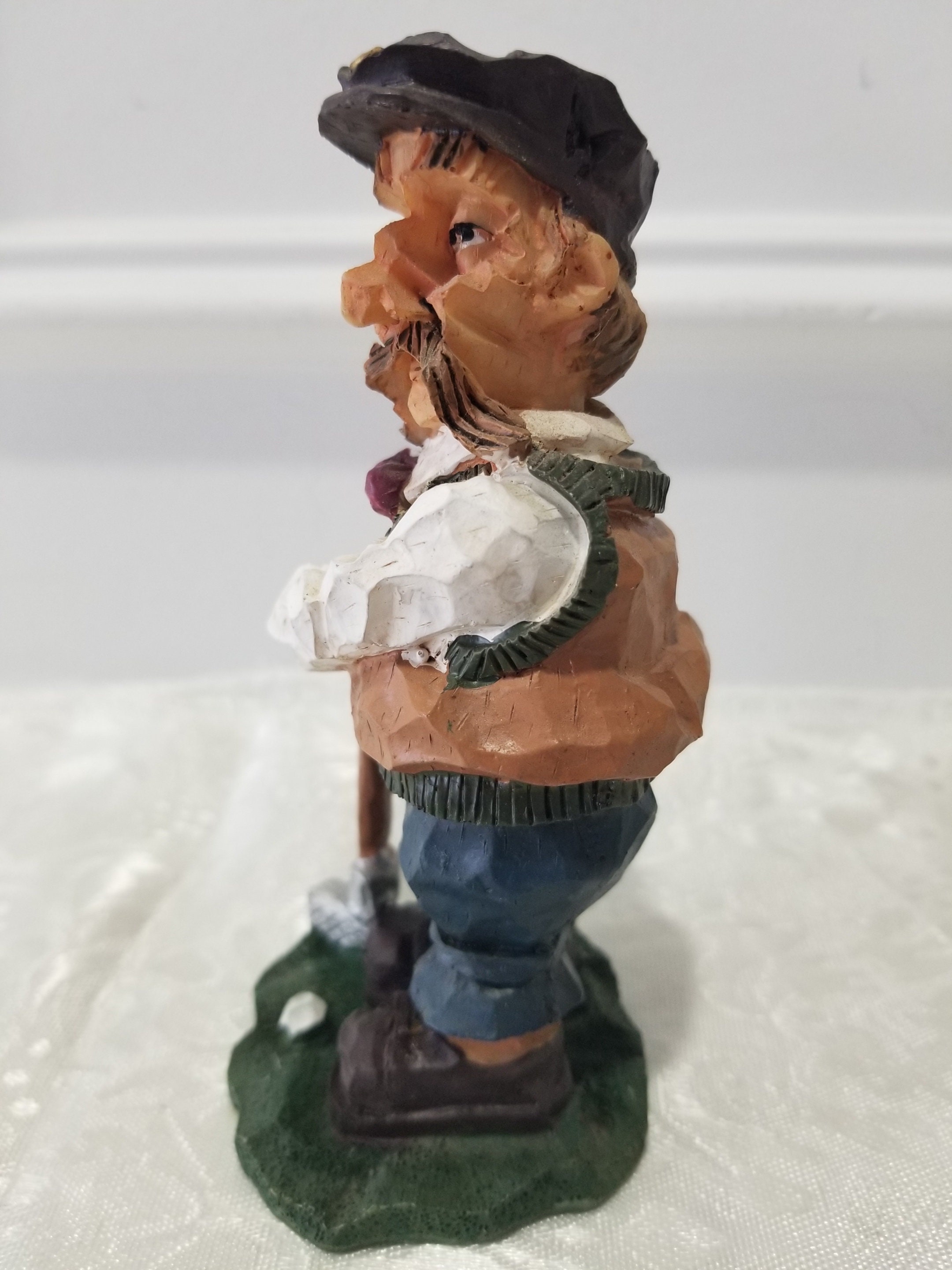Ceramic Golf Player Figurine - Etsy
