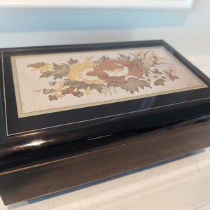 Floral Music Box - Floral Wood Jewelry Box - Original Music Box ...