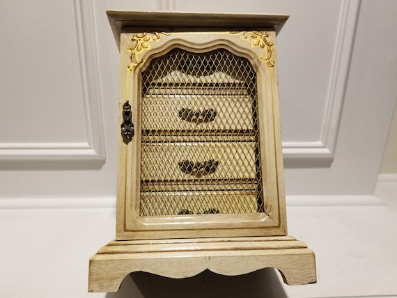 Victorian Music Box Victorian Wood and Gold Accents Jewelry | Etsy