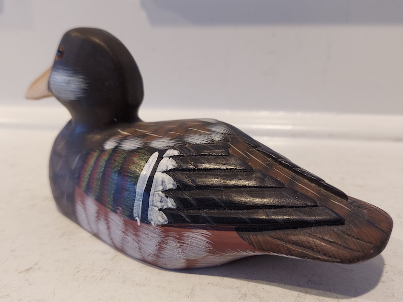 Collectible Stone Duck - Hand Painted Duck - High Level of Details - Etsy
