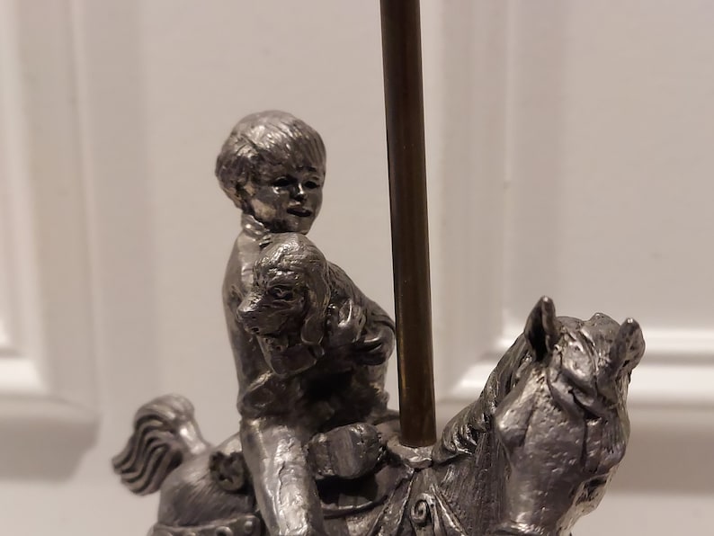 Park Carousel Pewter by M.A. Ricker 427/1000 Limited Edition - Wood ...