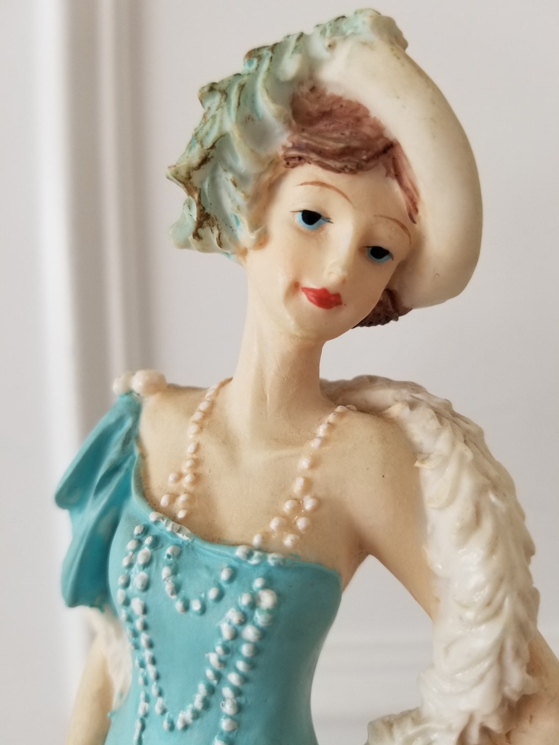 La Verona Collection Figurine Lady With Dogs Figurine High - Etsy