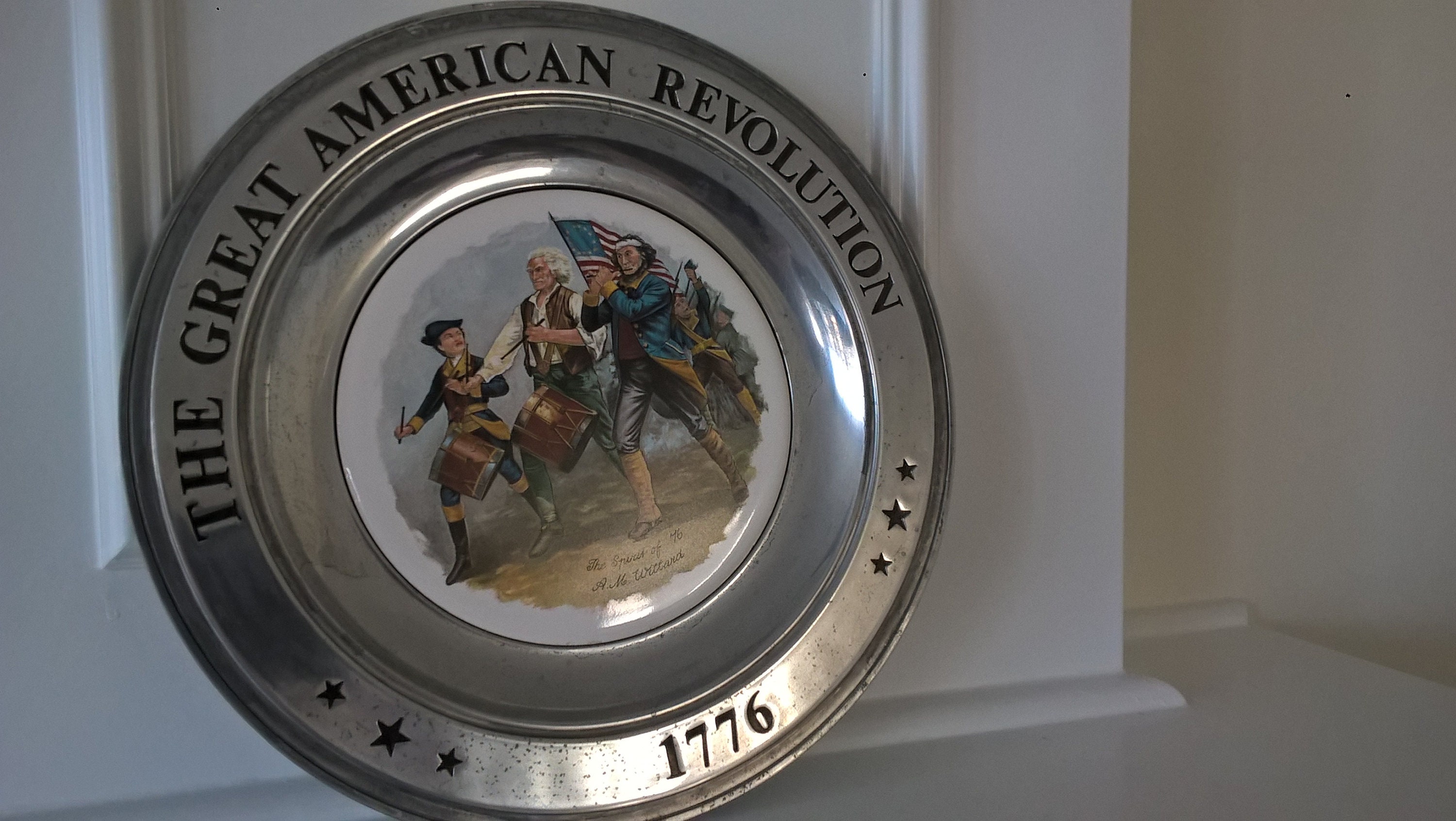 Vintage Pewter Plate the Great American Revolution | Etsy