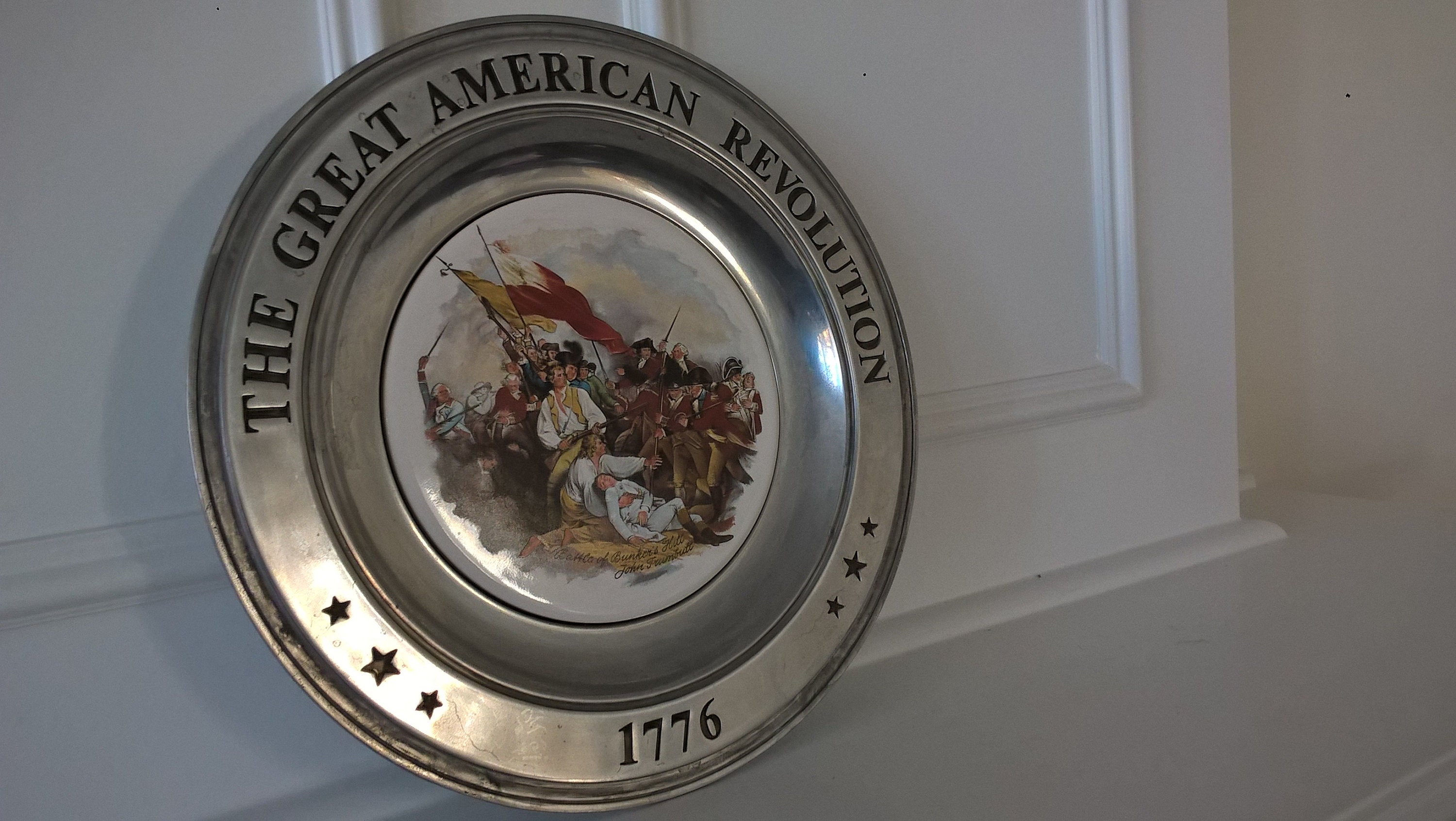 Vintage Pewter Plate the Great American Revolution | Etsy