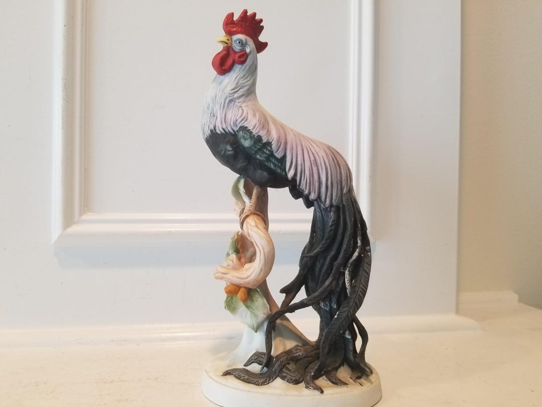 Lefton Rooster - Porcelain Art Decor - High Level of Details - Made in ...