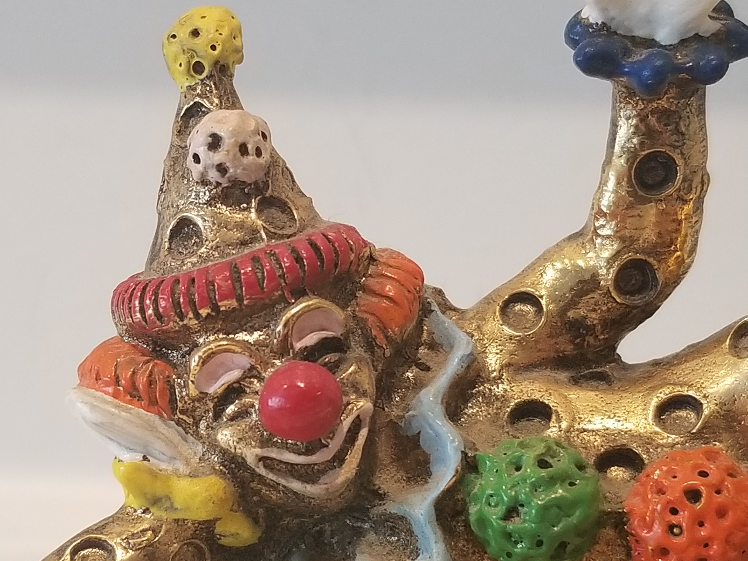 Ron Lee Clown Sculpture 24K Gold Plated Figurine Pinky the | Etsy