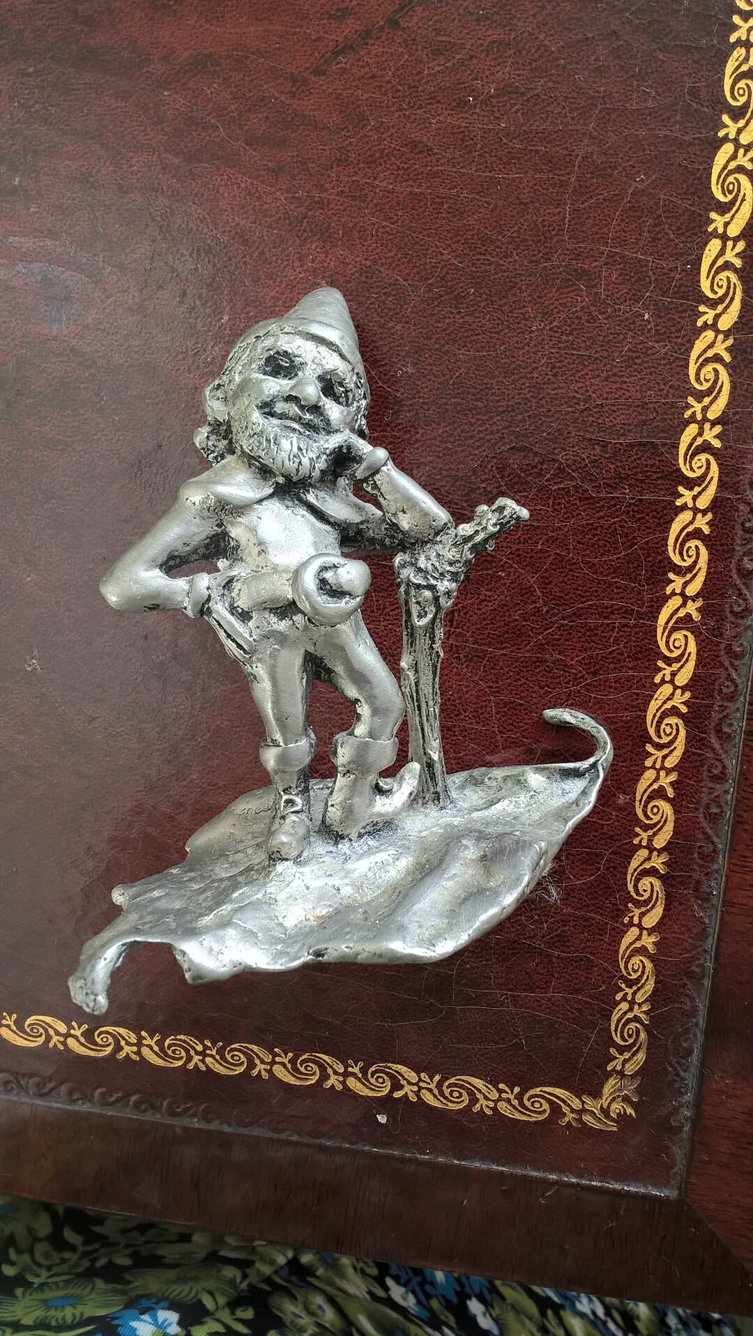 Finest Pewter - Dwarf on A Leaf - Signed "b. Z. Boobis" and Marked - Etsy